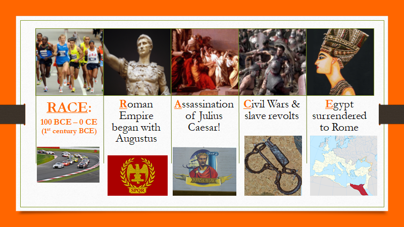 100 – 0 BCE: RACE (All about Rome!) – Journey Through History